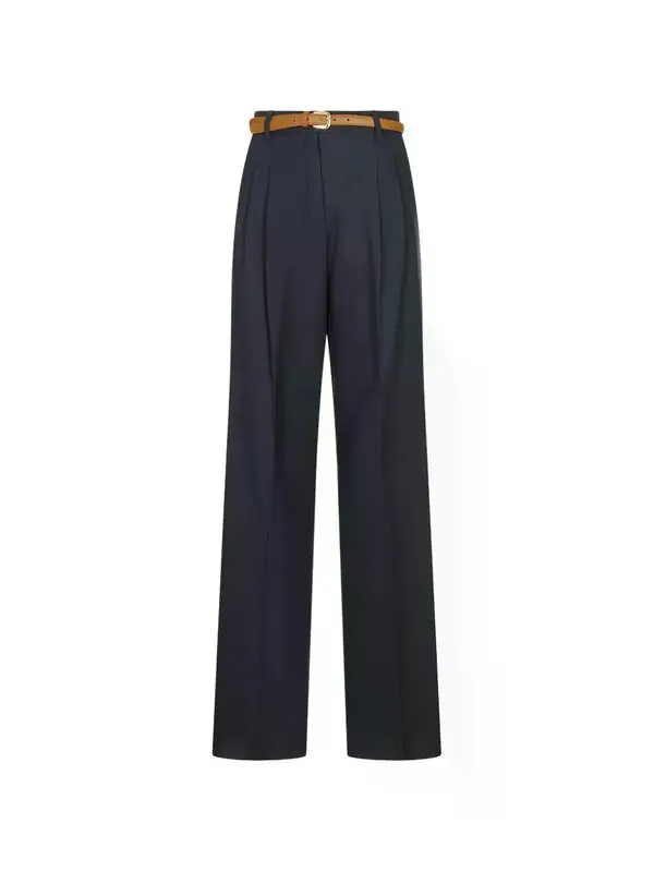 Max Mara Adunco Belted Cotton Trousers