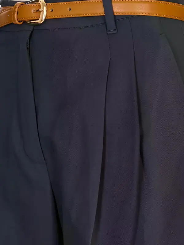 Max Mara Adunco Belted Cotton Trousers