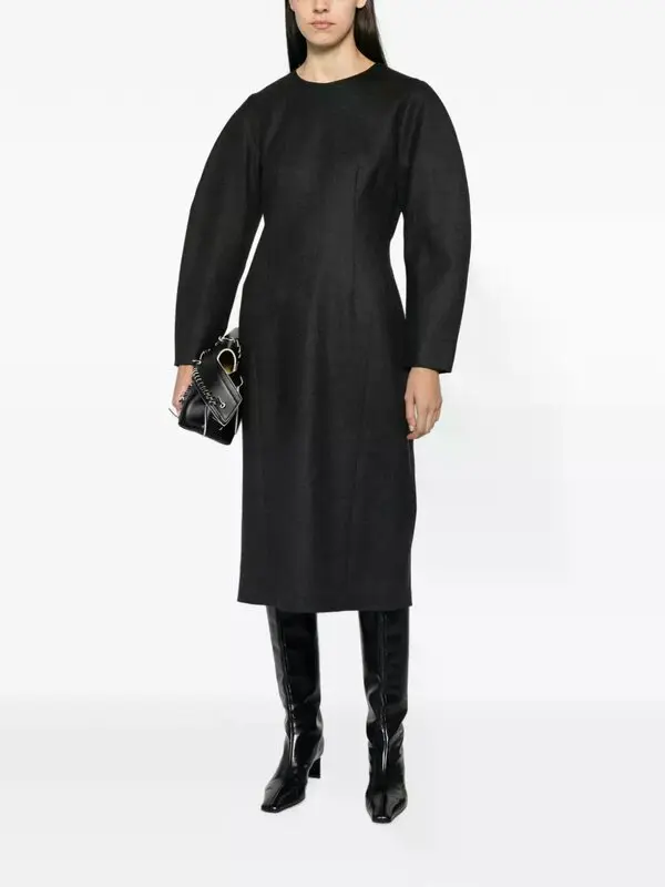 P.a.r.o.s.h Crew-neck Midi Dress