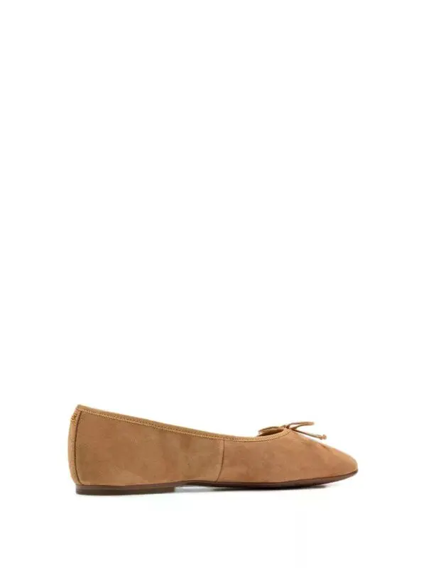 Sam Edelman Allie Bow-detail Suede Ballet Flats