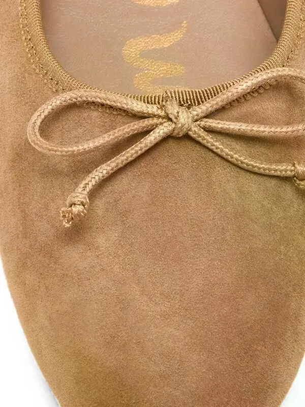 Sam Edelman Allie Bow-detail Suede Ballet Flats