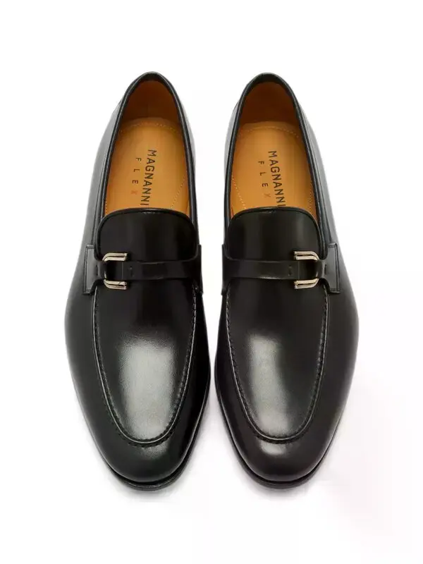 Magnanni Buckled Leather Loafers