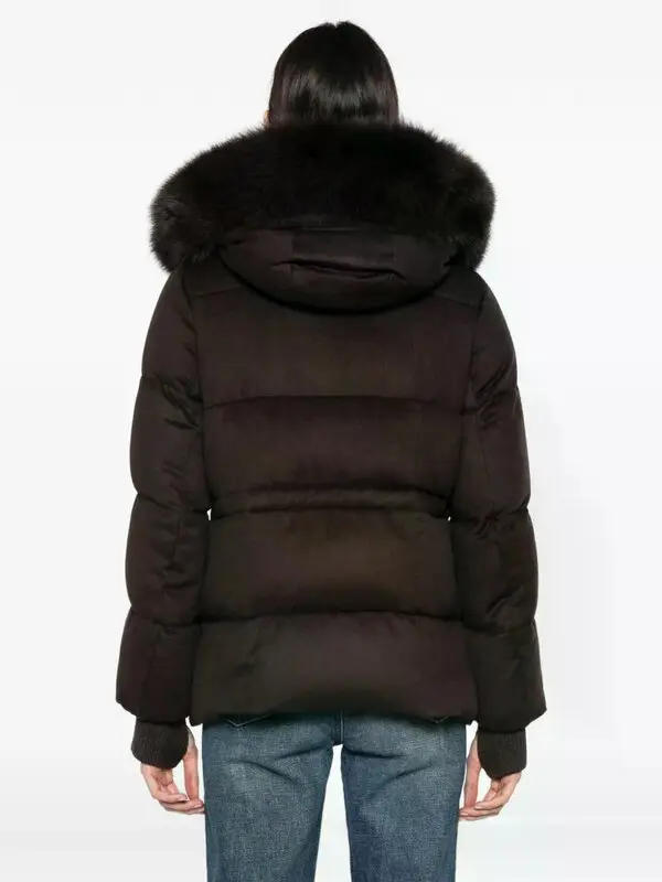 MOORER Attica Fur-trim Hooded Jacket