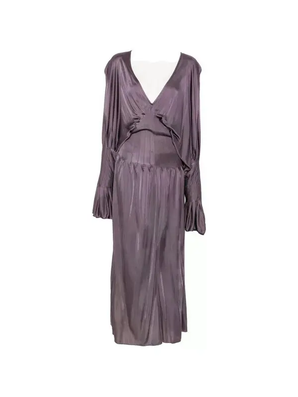 AYA MUSE Luma Mazi V-neck Maxi Dress - Purple