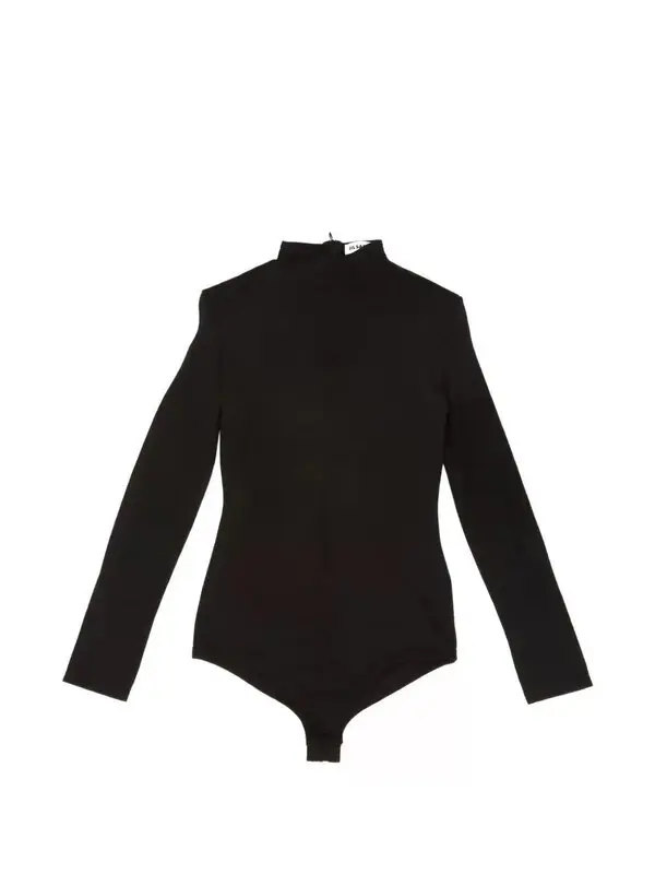 JIL SANDER High-neck Long-sleeve Bodysuit - Black