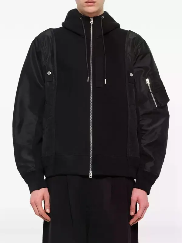 Sacai Panelled Sponge Sweat Hoodie