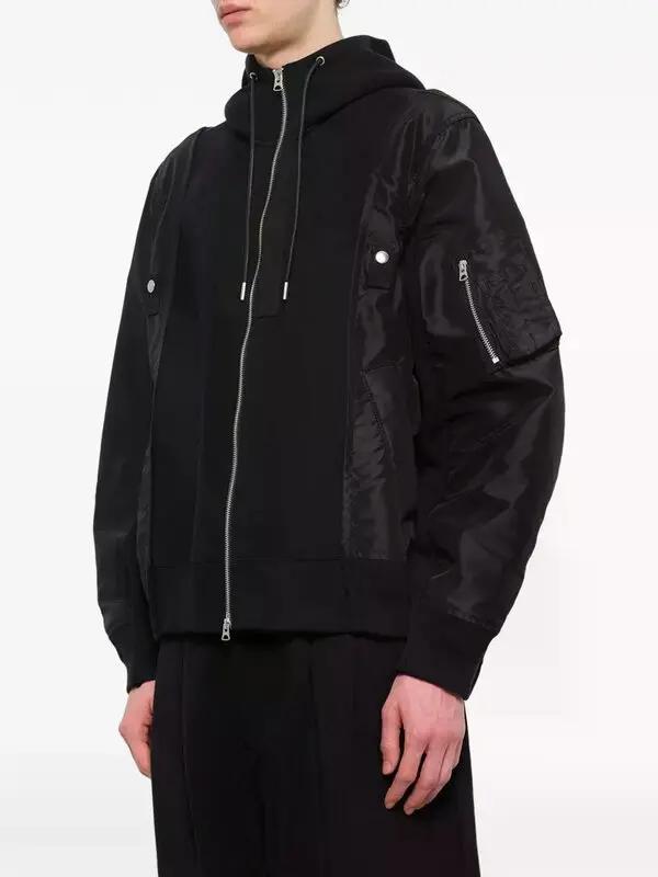 Sacai Panelled Sponge Sweat Hoodie
