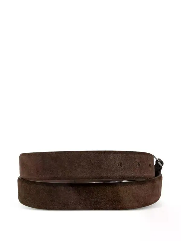 Attico Chain-detail Suede Belt