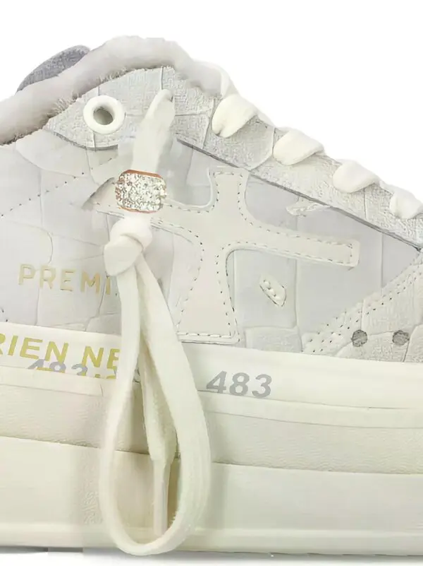 Premiata Micol Croc-effect Platform Sneakers