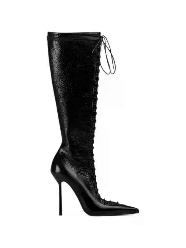 LE SILLA Colette Lace-up Boots - Black