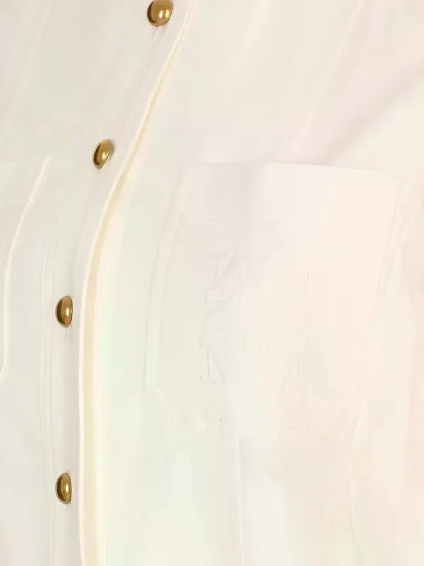 Max Mara Stretch Cotton Canvas Jacket White