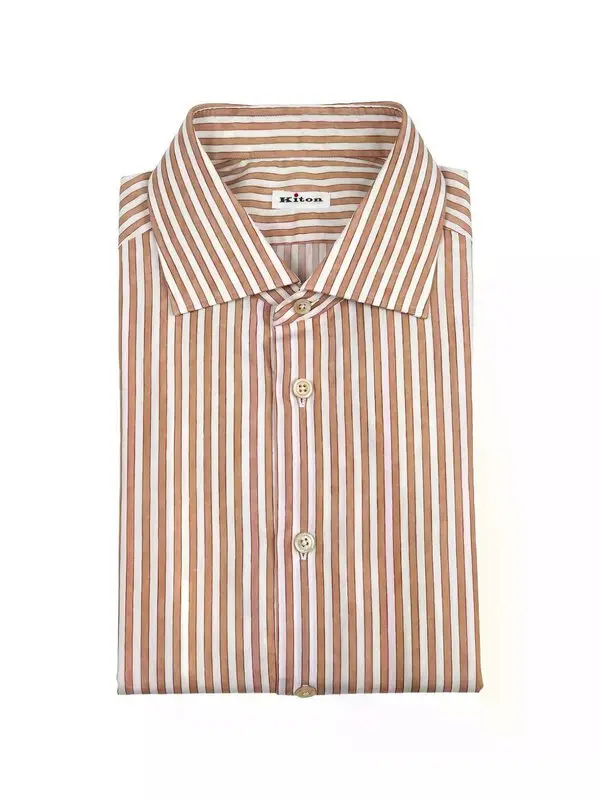 Kiton Striped Shirt - Pink