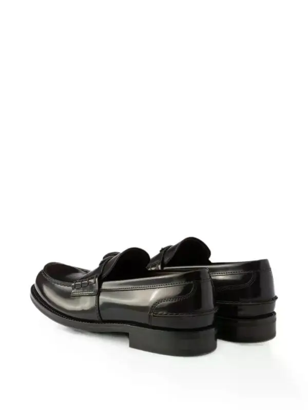 Prada Brushed Leather Loafers