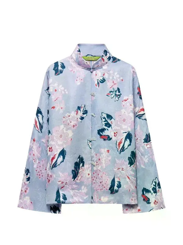 Shanghai Tang Scholar Floral-jacquard Jacket