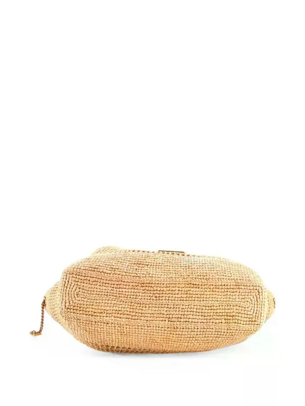 Saint Laurent Icare Shopping Raffia Maxi Tote Bag - Neutrals