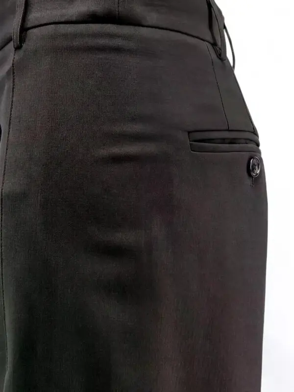 SEMICOUTURE Laila Side-slit Trousers - Black