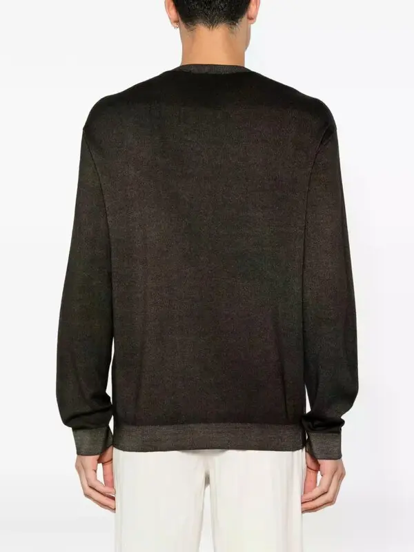 Emporio Armani Ribbed-trim Wool Sweater