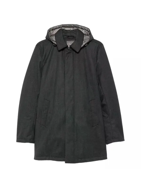 Herno Hooded Padded Coat - Grey