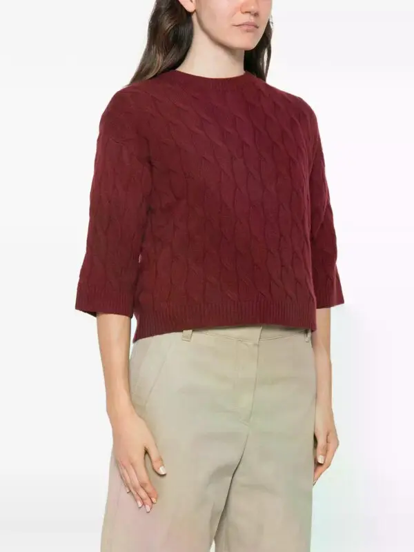Marella Mlsradura Crew Neck Cable-knit Sweater