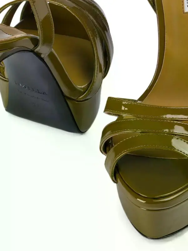 LE SILLA Lola Patent-leather Sandals