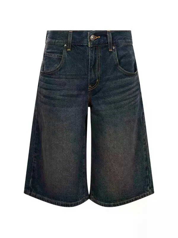LEVI'S Super Baggy Wide Leg Denim Shorts - Blue