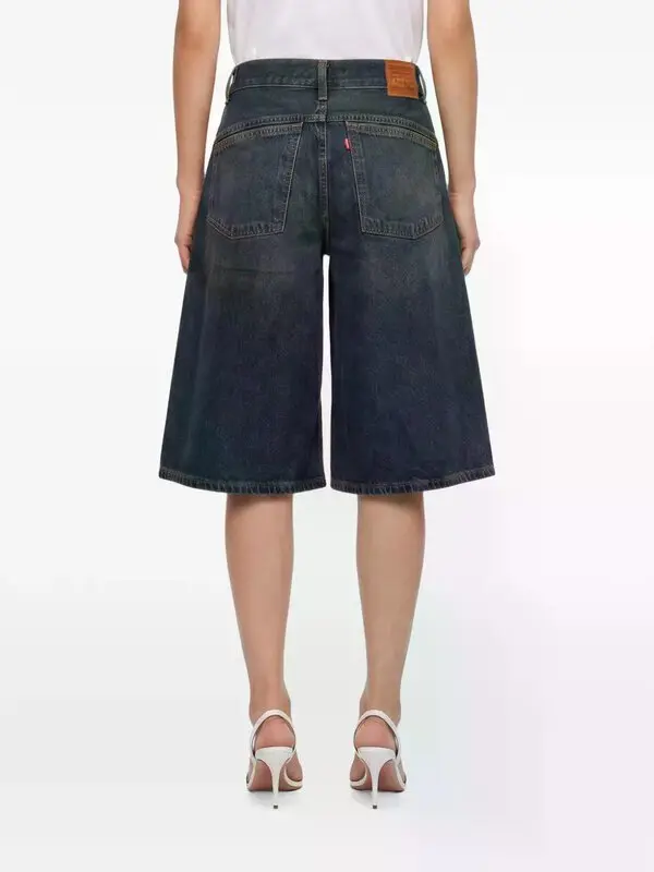 LEVI'S Super Baggy Wide Leg Denim Shorts - Blue