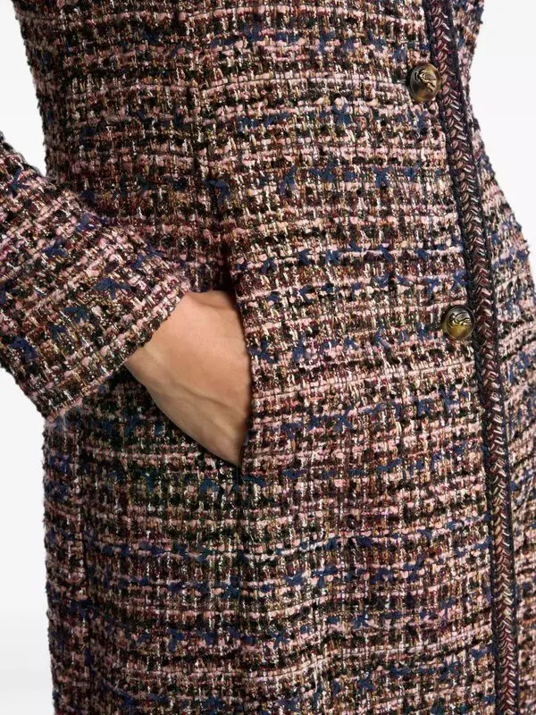 Etro Multicoloured Tweed Coat