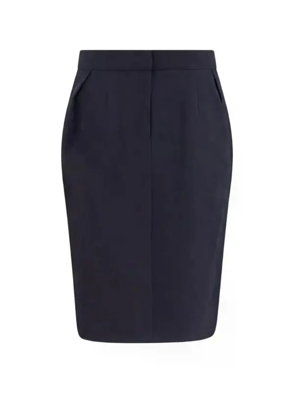 Magda Butrym Pleated Button-flap Midi Skirt