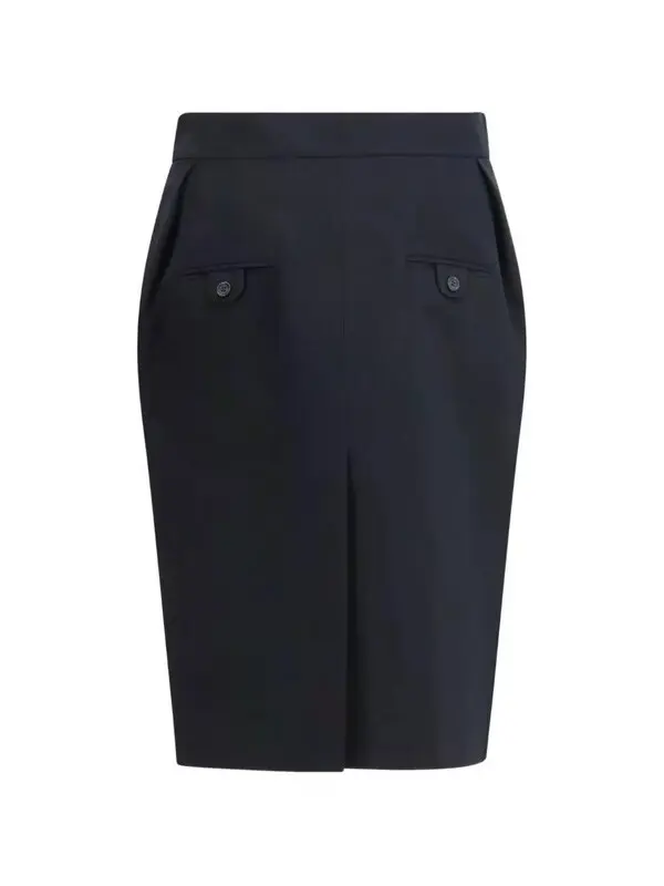 Magda Butrym Pleated Button-flap Midi Skirt