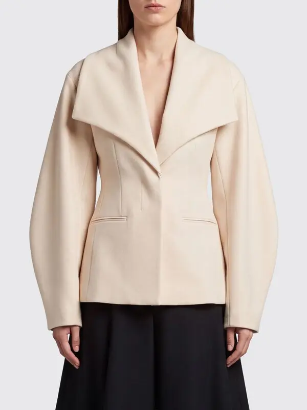Jacquemus Shawl Collar Jacket - White
