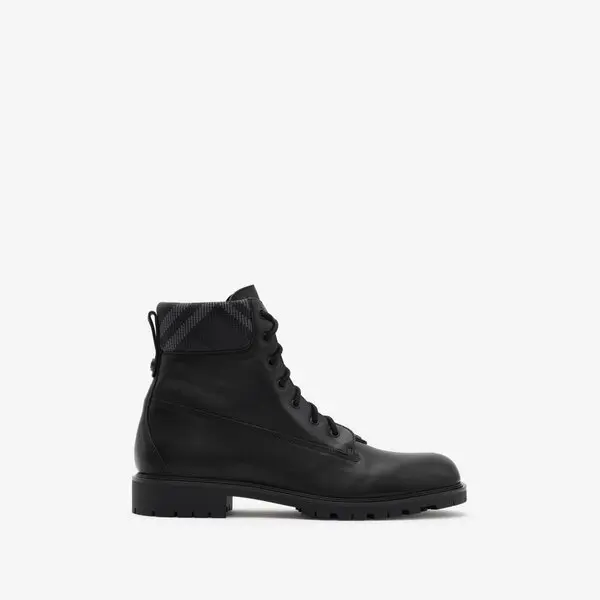 Burberry Leather Durham Boots