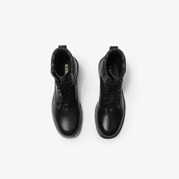 Burberry Leather Durham Boots