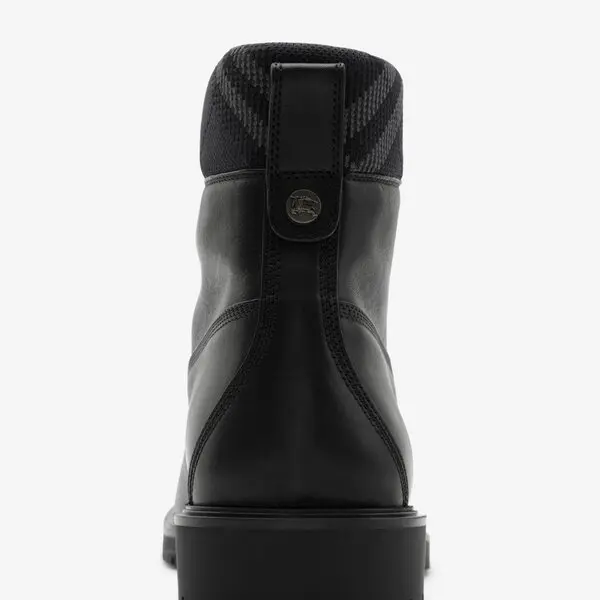 Burberry Leather Durham Boots