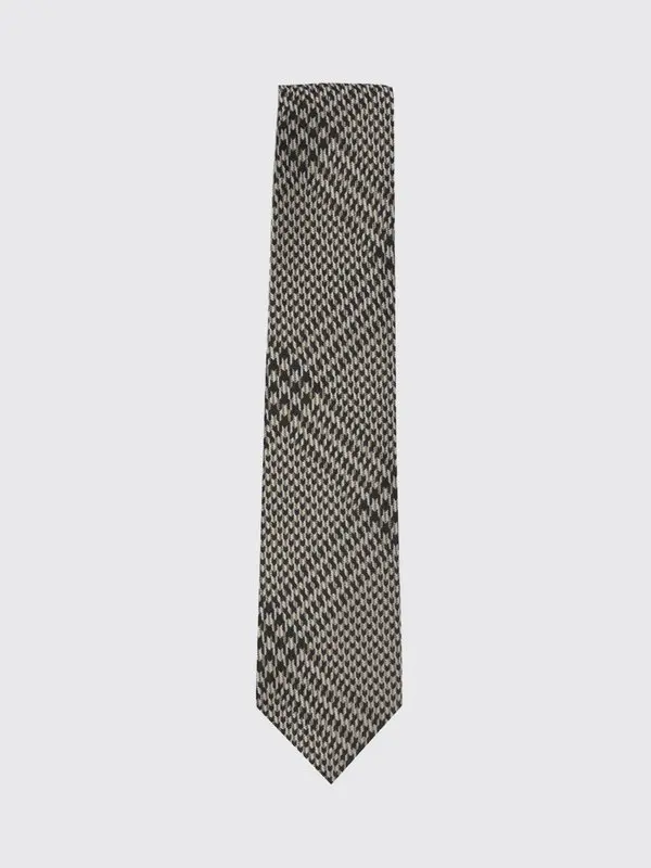 TOM FORD Polka Dot Silk Tie With A 7.5 Cm Width - Brown