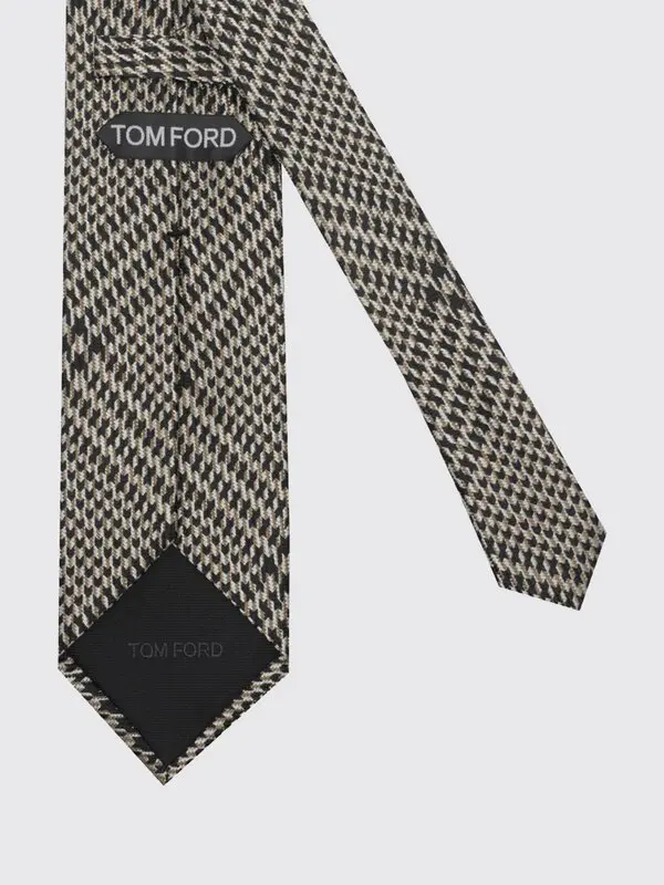 TOM FORD Polka Dot Silk Neck Tie - Brown