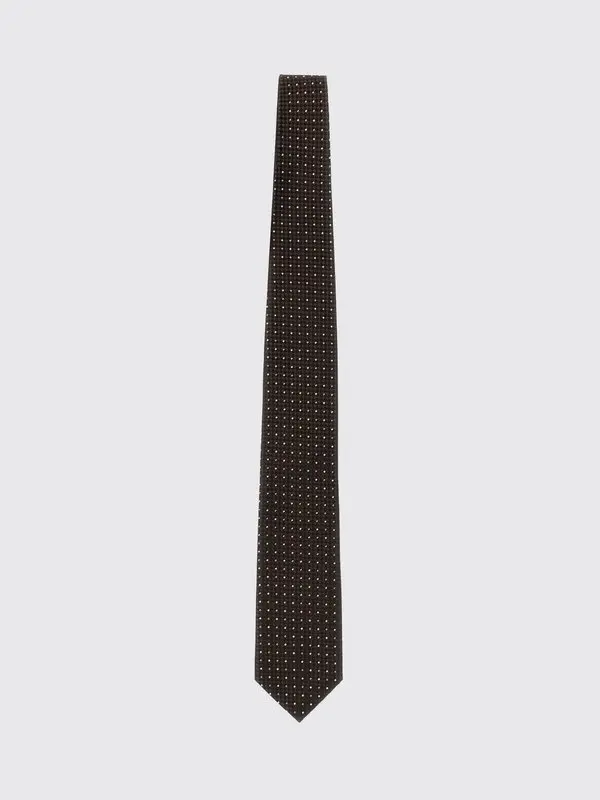 TOM FORD Polka Dot Silk Neck Tie - Coffee