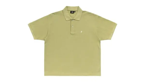 StÜssy Classic Pique Polo Shirt - Leaf