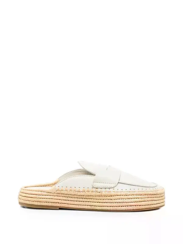 PALOMA BARCELO Belinda Leather Mules - Neutrals