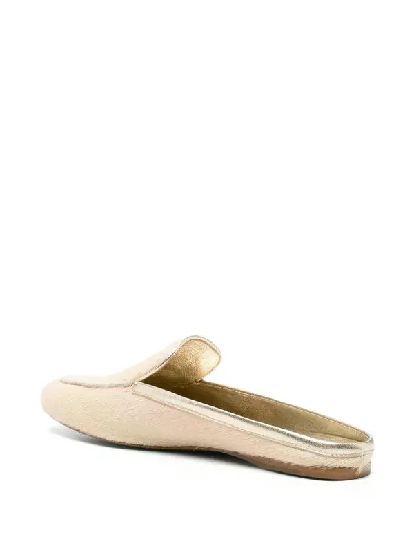 FORTE_FORTE Almond-toe Flat Mules