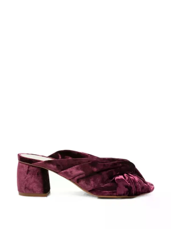 FORTE_FORTE Velvet Heeled Sandals