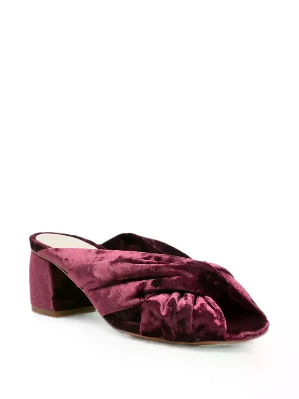 FORTE_FORTE Velvet Heeled Sandals