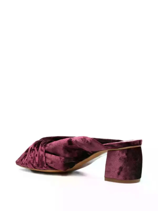 FORTE_FORTE Velvet Heeled Sandals