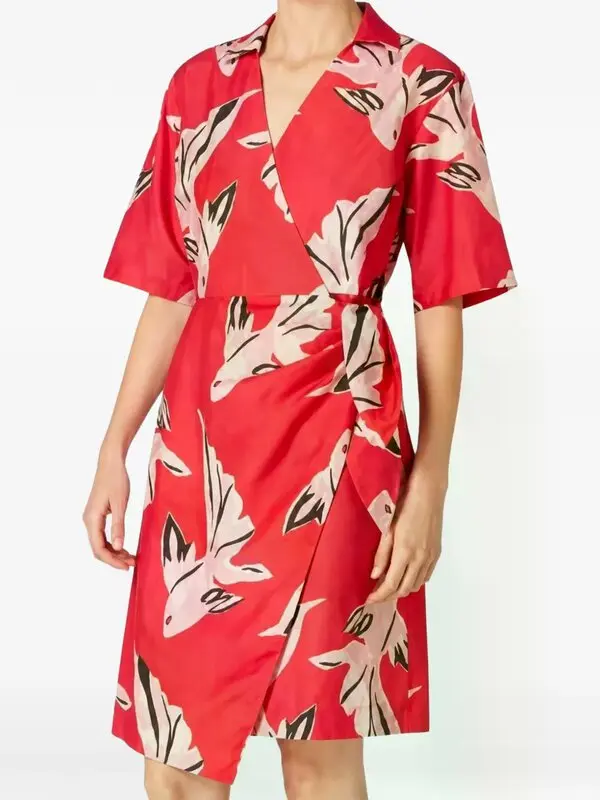 Paul Smith Graphic-print Wrap Mini Dress