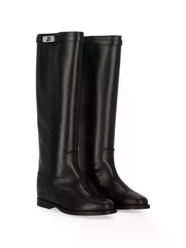 VIA ROMA 15 Leather Knee-high Boots