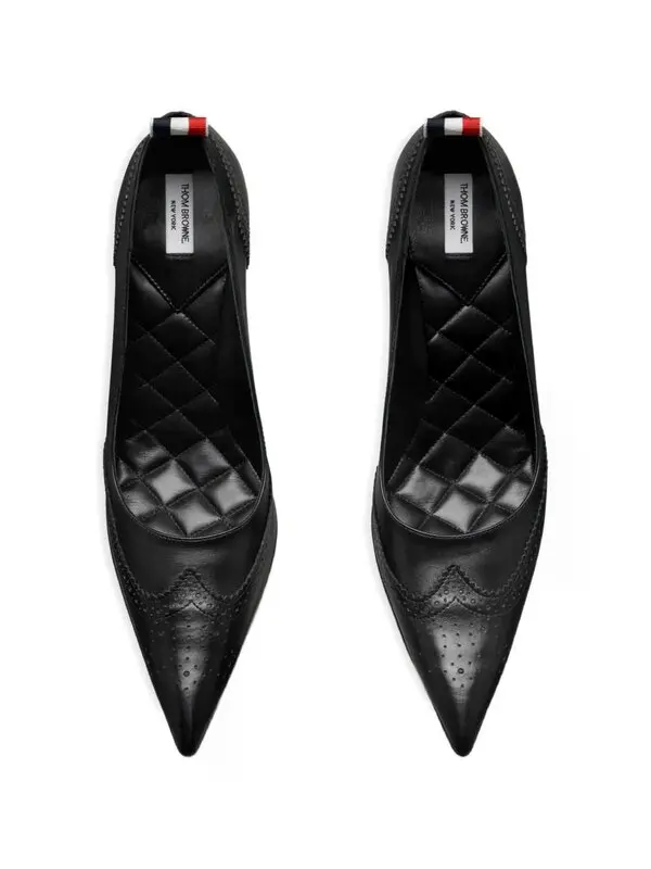 Thom Browne Wingtip Leather Pumps
