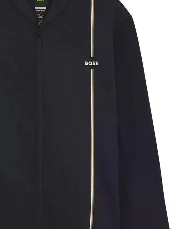 BOSS Active Zip-up Sweatshirt With Moisture Management