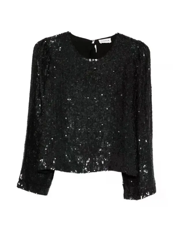 P.a.r.o.s.h Sequin-embellished Bow-detail Blouse