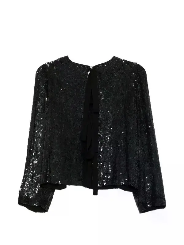 P.a.r.o.s.h Sequin-embellished Bow Detail Blouse