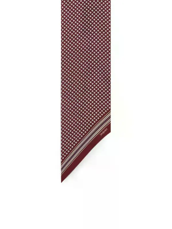 Saint Laurent Lavallière Scarf In Silk Twill