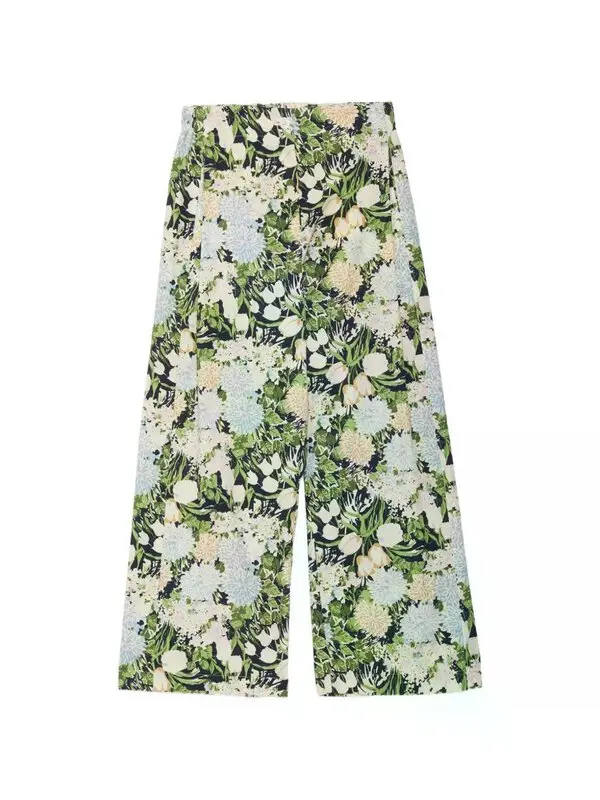 OTTOD'AME Floral-pattern Palazzo Pants